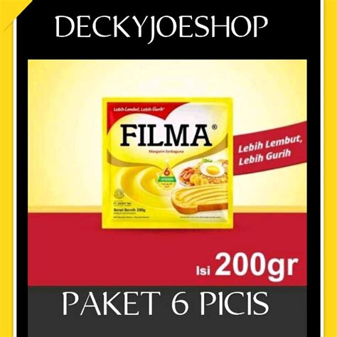 Filma Margarin 200gr Paket 6 Picis Exp Junil 2026 Shop Tokopedia