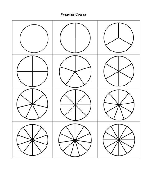 Percent Circle Templates Printable Activity Shelter Attività Di