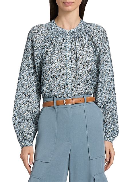 Veronica Beard Madge Floral Blouse Saks Fifth Avenue