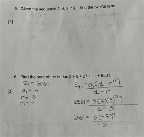 Solved 5 Given The Sequence 24816 Find The Twelfth Solved 5 Given The Sequence 24816 Find The Twelfth