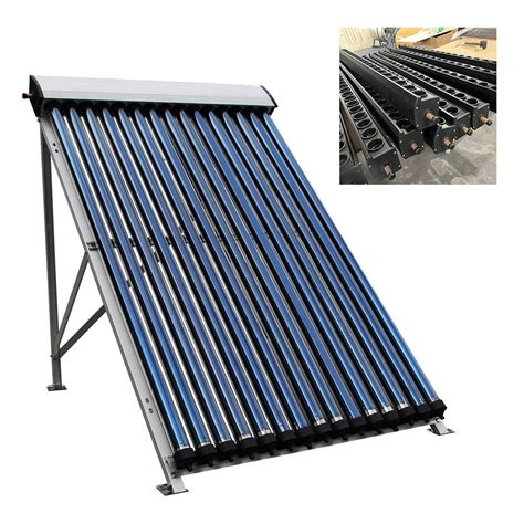 10 Tubes Heat Pipe Solar Thermal Collector For Hot Heating Systems