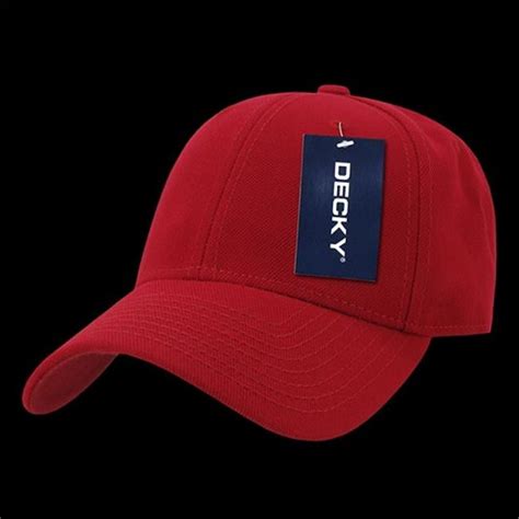 Decky Low Crown Pro Baseball Cap Red