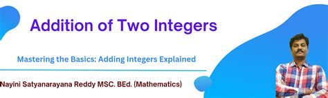 Mastering The Basics Adding Integers Explained