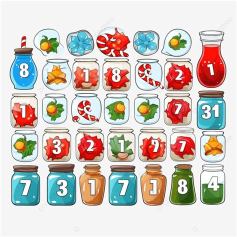 Educational Mathematical Game Count The Objects Count How Many Objects