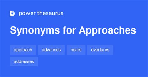 Approaches Synonyms 1 362 Similar Words And Phrases
