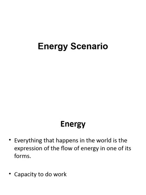 L 1 Energy Scenario Pdf Energy Development Renewable Energy