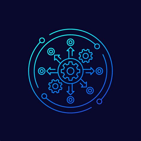 Process Automation Operations Icon Linear Design 25713026 Vector Art At Vecteezy