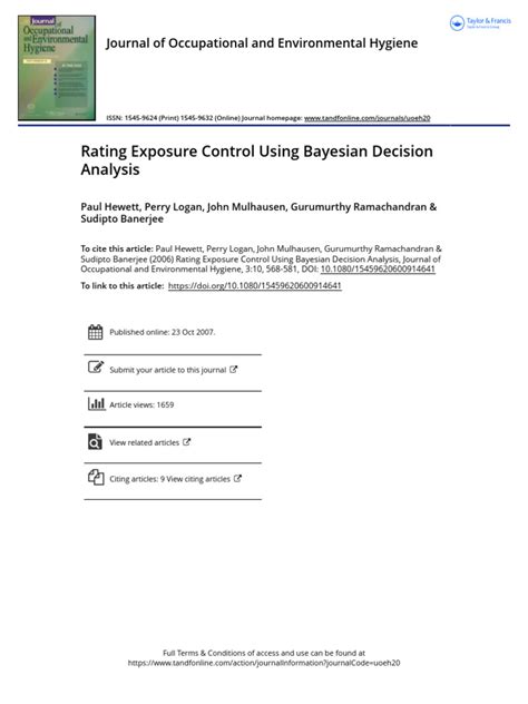 Rating Exposure Control Using Bayesian Decision Analysis Pdf