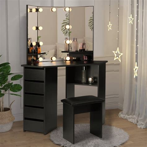 Dressing Table With Mirror And Lights