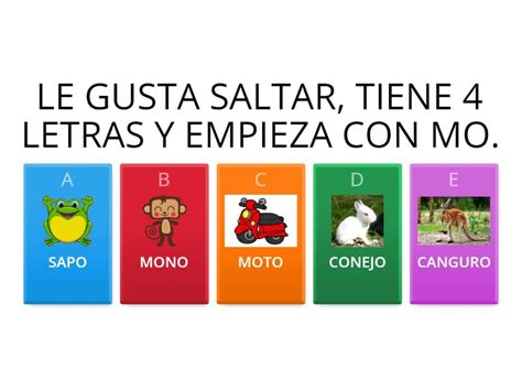 Kimiadivinanzas Con Ma Me Mi Mo Mu Cuestionario