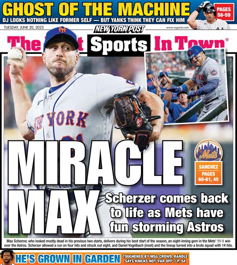 Ny Post Cover For June 20 2023 New York Post Ny Post Cover For June 20 2023 New York Post