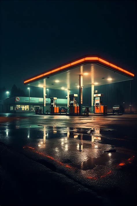 Tamara Murphy Gas Station At Night