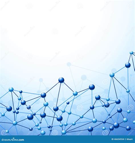Background With Molecule Structure Stock Vector Illustration Of