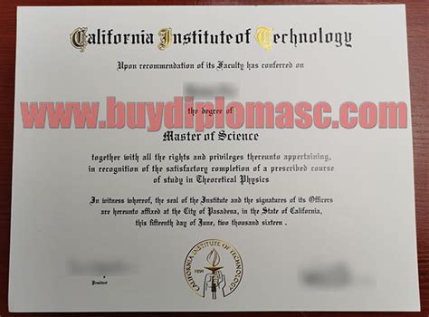 Caltech Diploma