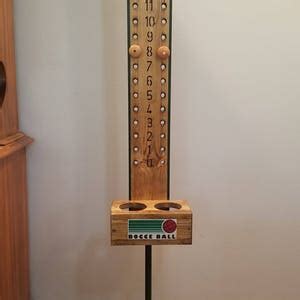 Bocce Scoreboard Natural Wood Finish Etsy