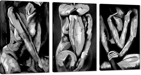 Novatique Sexy Female Wall Art 3 Piece Set Of Naked Australia Ubuy