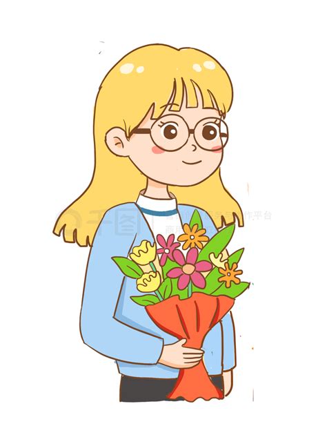 教师节免抠元素教师节送老师花朵手绘卡通元素模板免费下载psd格式3072像素编号70860780 千图网