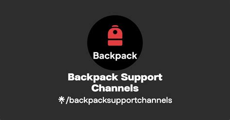 Backpack Support Channels Twitter Linktree