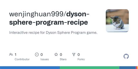 Github Wenjinghuan999dyson Sphere Program Recipe Interactive Recipe For Dyson Sphere Program