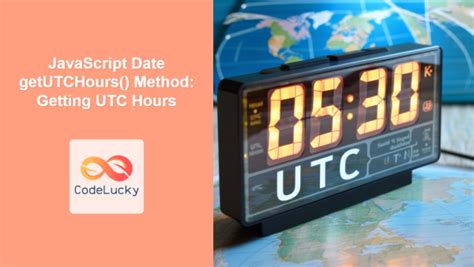 Javascript Date Gettimezoneoffset Method Getting Time Zone Offset