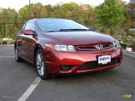 2007 Tango Red Pearl Honda Civic Si Coupe 28802780 Car Color Galleries