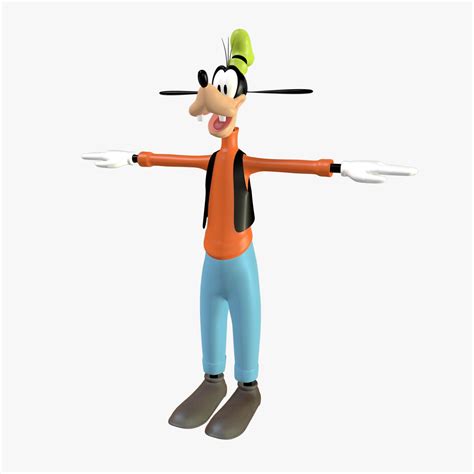 Goofy Rigged 3d Model 199 C4d Free3d