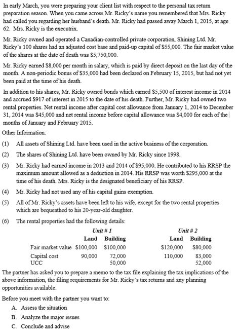 Create A Memo For The Tax File Explaining The Tax Chegg Com