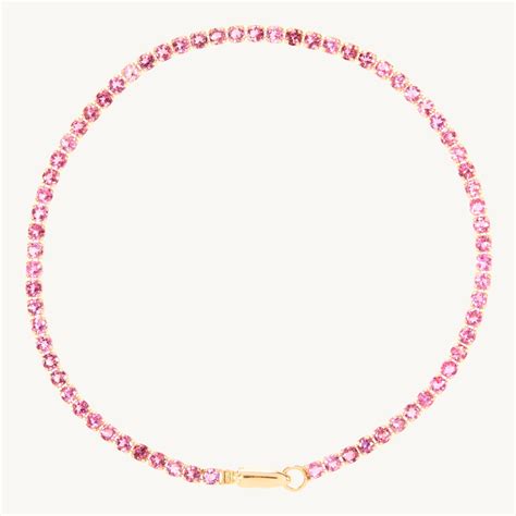 Harlequin Pink Tourmaline Tennis Bracelet Catbird Nyc