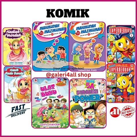 Komik Islamik Berwarna Warni Mahmudah Vs Mazmumah Geng 5a Kisah Puteri Alisya Komik Superneuron