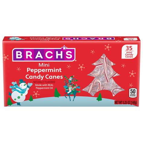 Mini Peppermint Candy Canes Brachs Candy