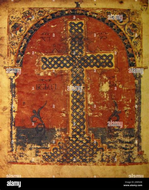 Image Of A Folio Depicting The Holy Cross From The 11th Century Mestia