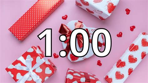 1 Minute Timer With Music Valentines Day Timer Youtube