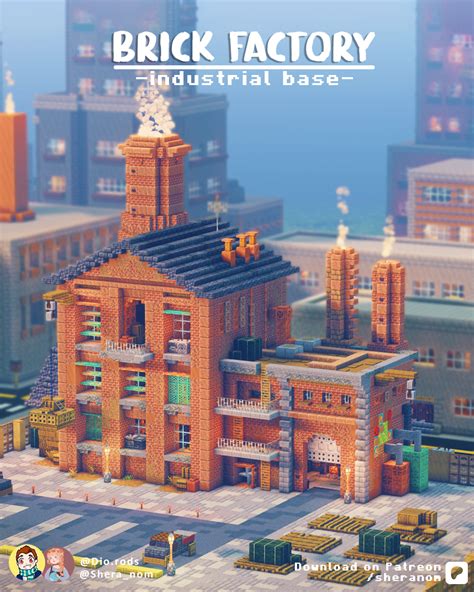 Industrial Styled Build Fun Base For Friends Factory Minecraft