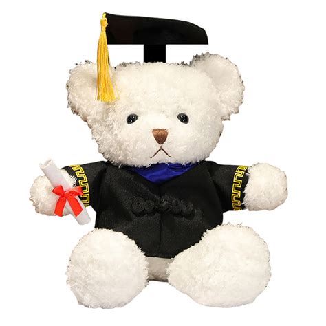 Twfbrm Graduation Bear Plush Toys 14 Inch White Stuffed Animal Bear