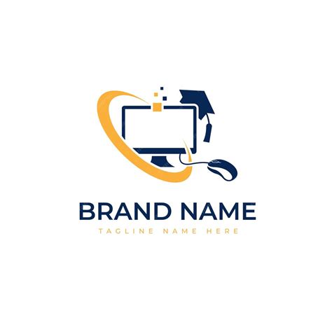 Premium Vector Digital And Technology Computer Education Logo Design