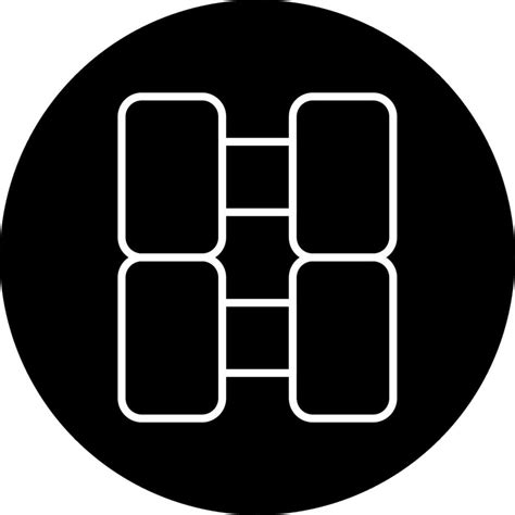 Dumbbells Weights Line Circle Inverted 65584240 Vector Art At Vecteezy