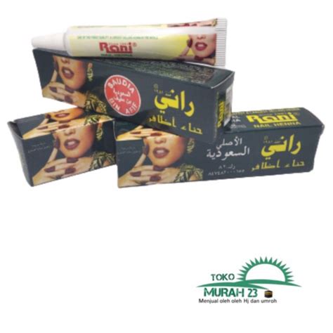 Jual Hena Kuku Rani Hena Rani Original Hena Arab Pacar Kuku Hena