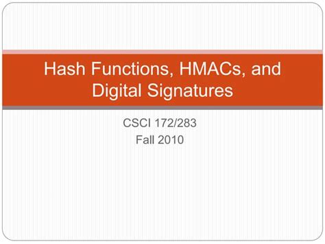 Cs283hashppt Computing Technology And Computing