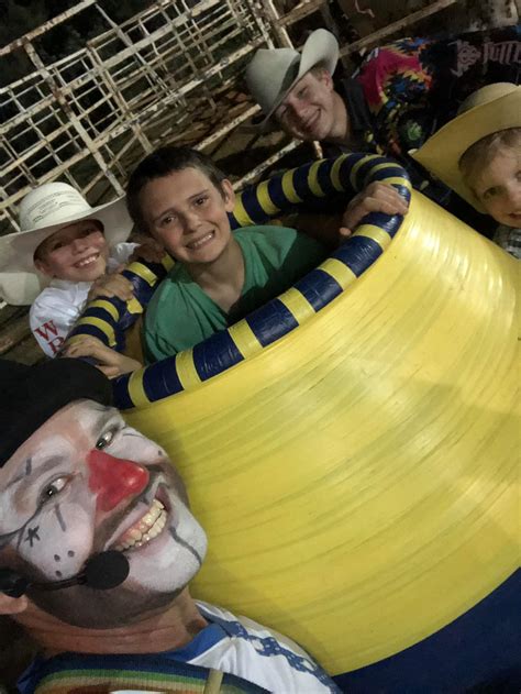 Pat Hughes Pro Rodeo Clown Barrel Man