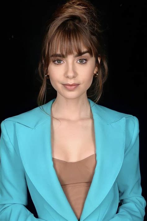 Lily Collins B Cup Medium Pic