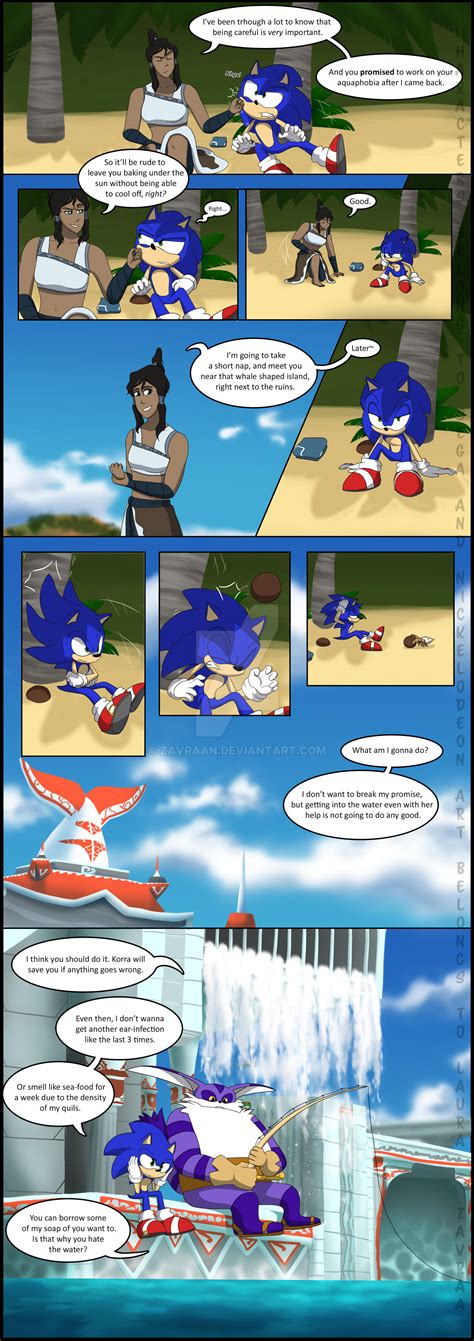 Sonic And Korra Swimming Lessons Page 4 By Zavraan On Deviantart