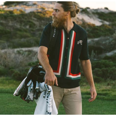 Liam Retro Golfing Shirts By Malbon His Knibs