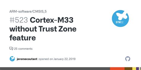 Cortex M Without Trust Zone Feature Issue ARM Software CMSIS GitHub