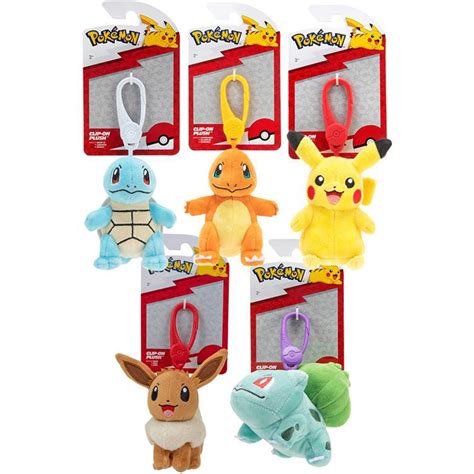 Pokemon Random Plush 3 12 Inch Clip On Case Of 12