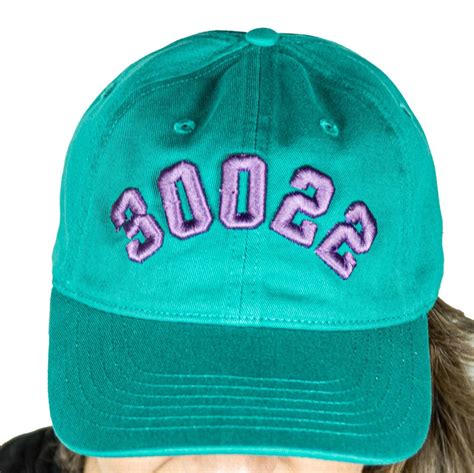 Customized Teal 3d Puff Area Code Hat Zip Code Hat
