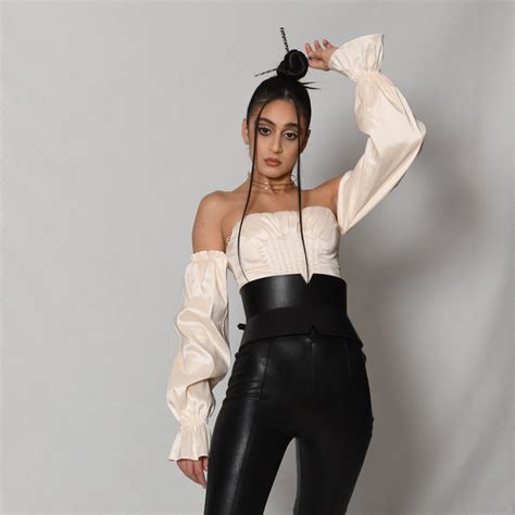 Slim Brown Leather Corset Belt Aria Margo