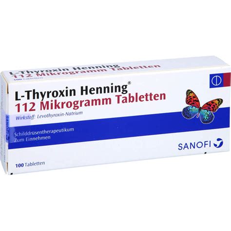 L Thyroxin Henning 112 µg Tabletten 100 St Auf E Rezept Kaufen Aponeo