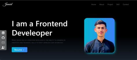 Muhammad Junaid On Linkedin As A Front End Developer I Take Great Pride In Showcasing My Personal