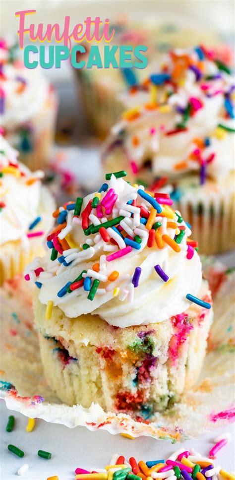 Perfect Funfetti Cupcakes Recipe Crazy For Crust