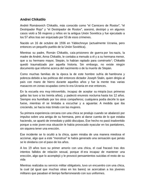 Andrei Chikatilo Pdf